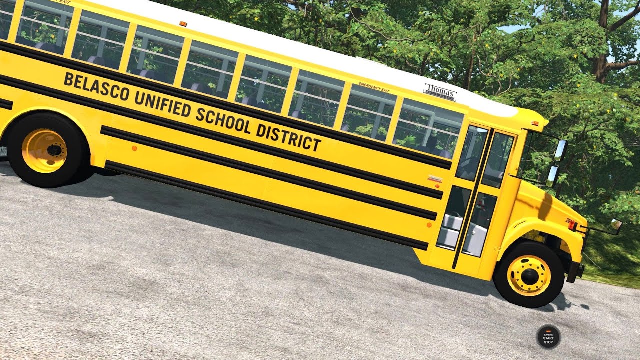 BeamNG Drive - Freightliner FS 65 School Bus on the Jungle Rock Island ...