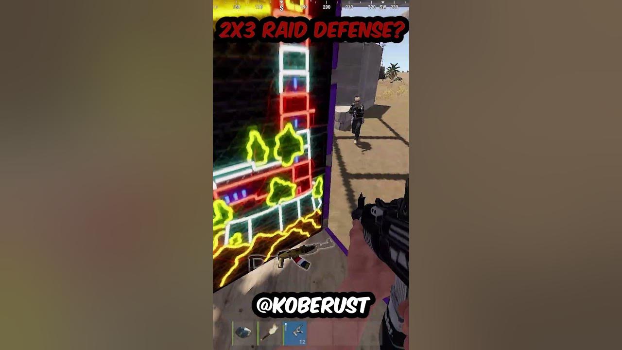 2x3 RAID DEFENSE RUST #rust #rustgame #basedesign #rustconsole #rustbase #gaming #rustclips ...