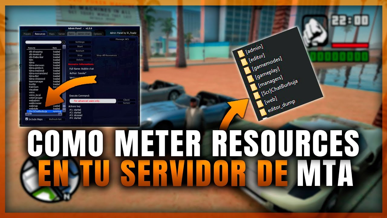COMO METER RESOURCES EN TU SERVIDOR DE MTA | MTA:SA | GTA | SAN ANDREAS - YouTube