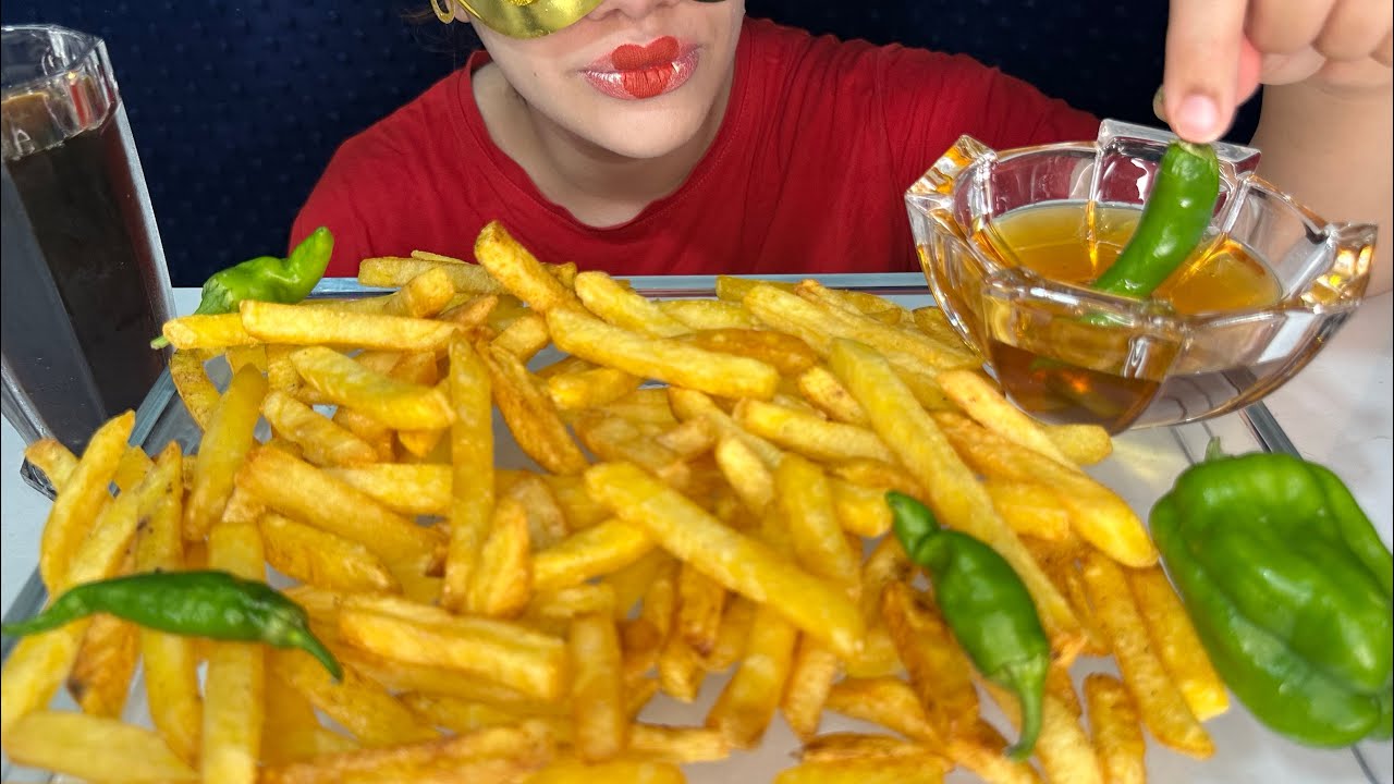 Mukbang Challenge: mukbang Honey and Pepper French Fries asmr - YouTube