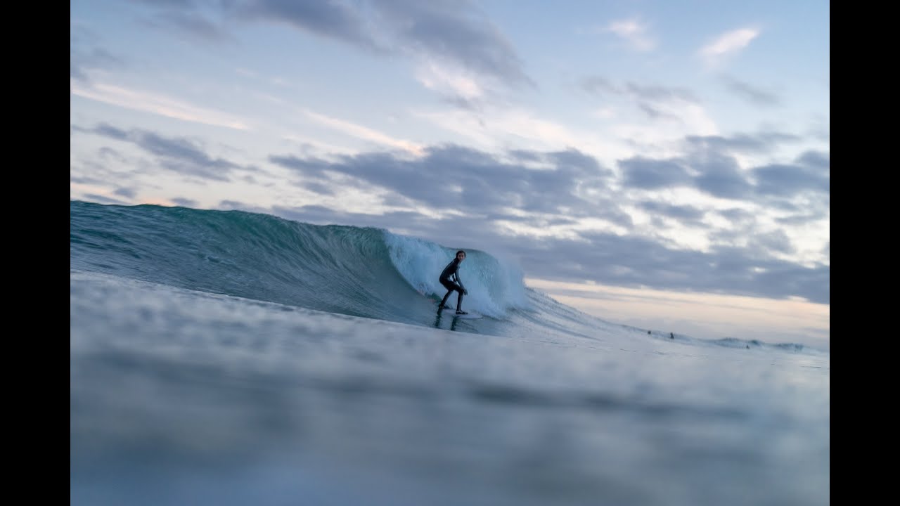 Surfing in December Wrightsville Beach NC - YouTube