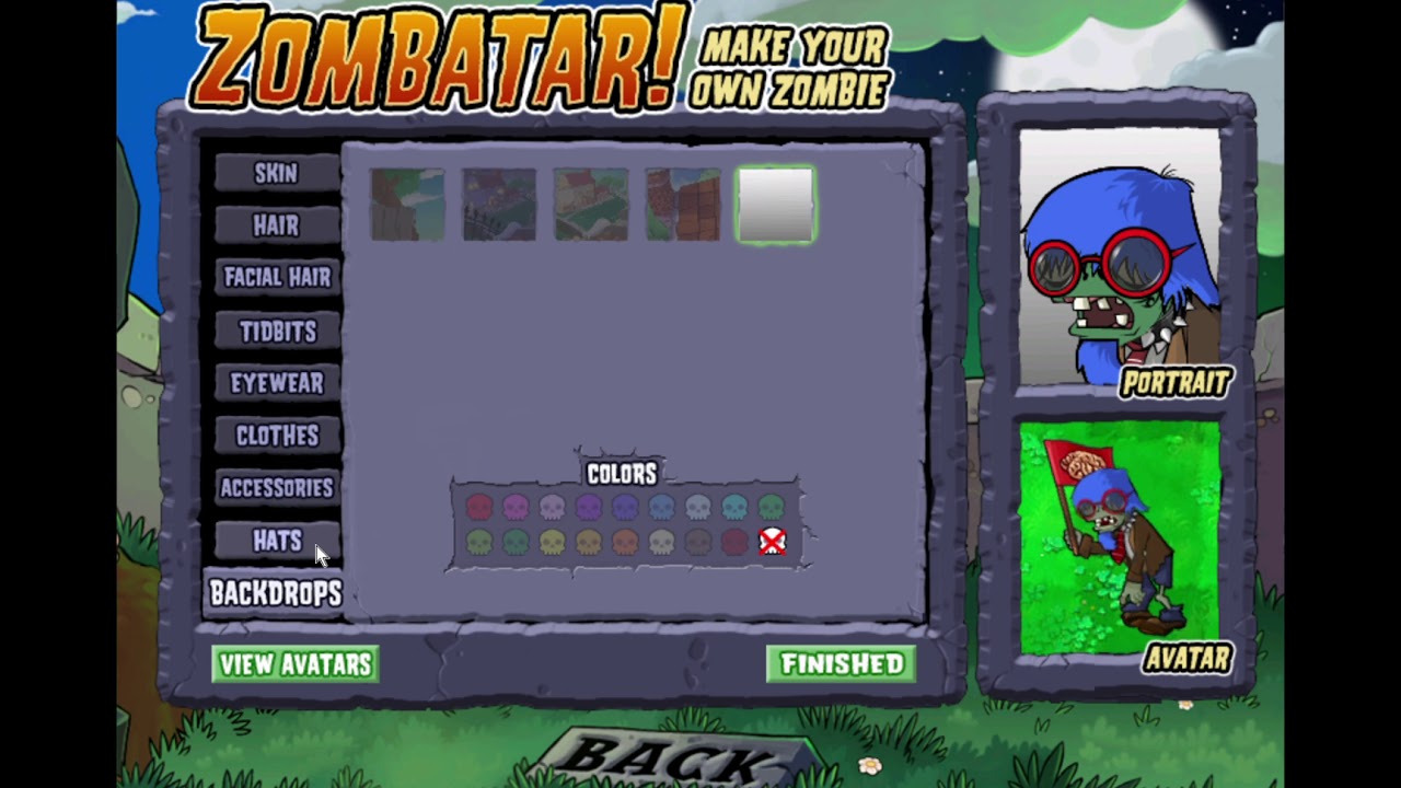 Plants vs Zombies how to make zombatar - YouTube