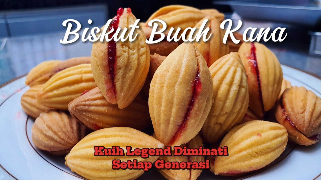 Resepi Biskut Buah Kana | Canna Cookies @ Biskut Raya - YouTube