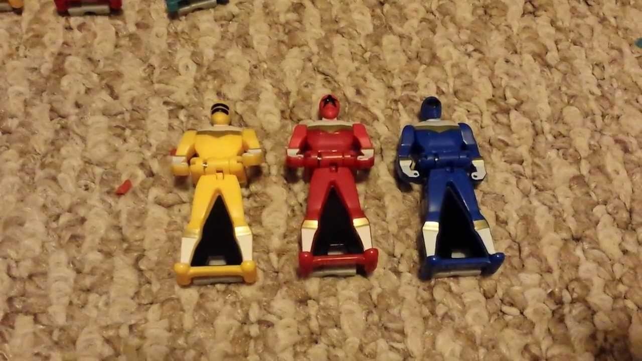 Power Rangers Zeo Legendary Ranger Key Pack Red Blue & Yellow - YouTube