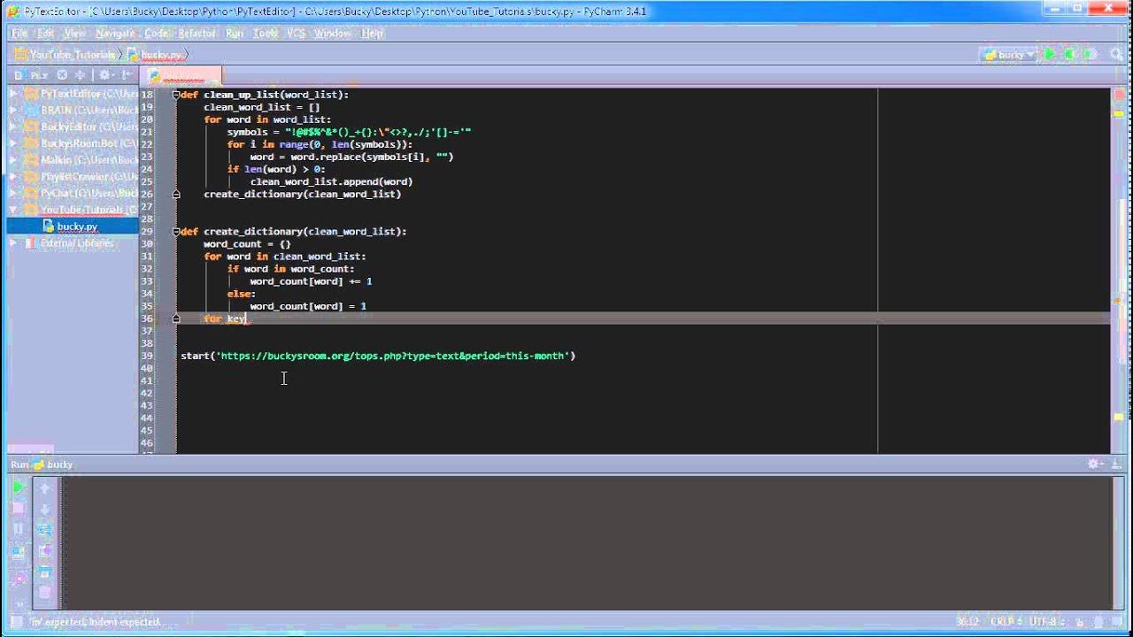 Python Programming Tutorial - 37 - Word Frequency Counter (3/3) - YouTube