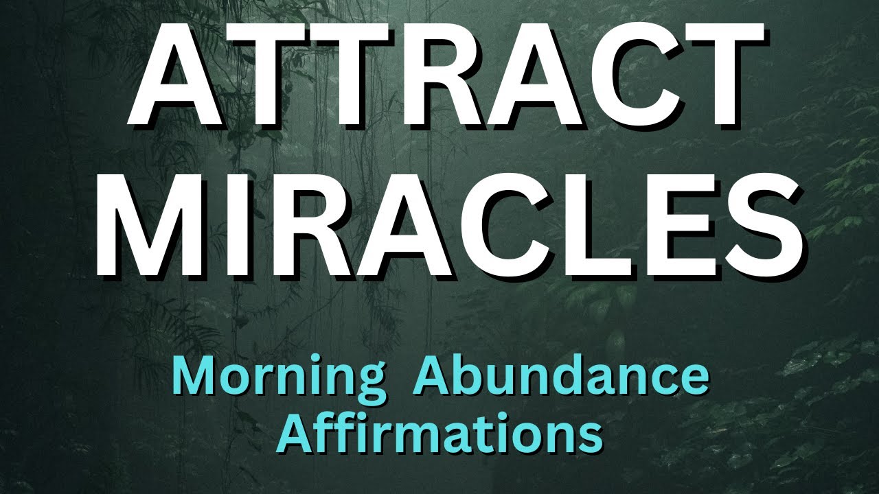 I Am Attracting Miracles | Positive Morning Affirmations | Affirmations ...