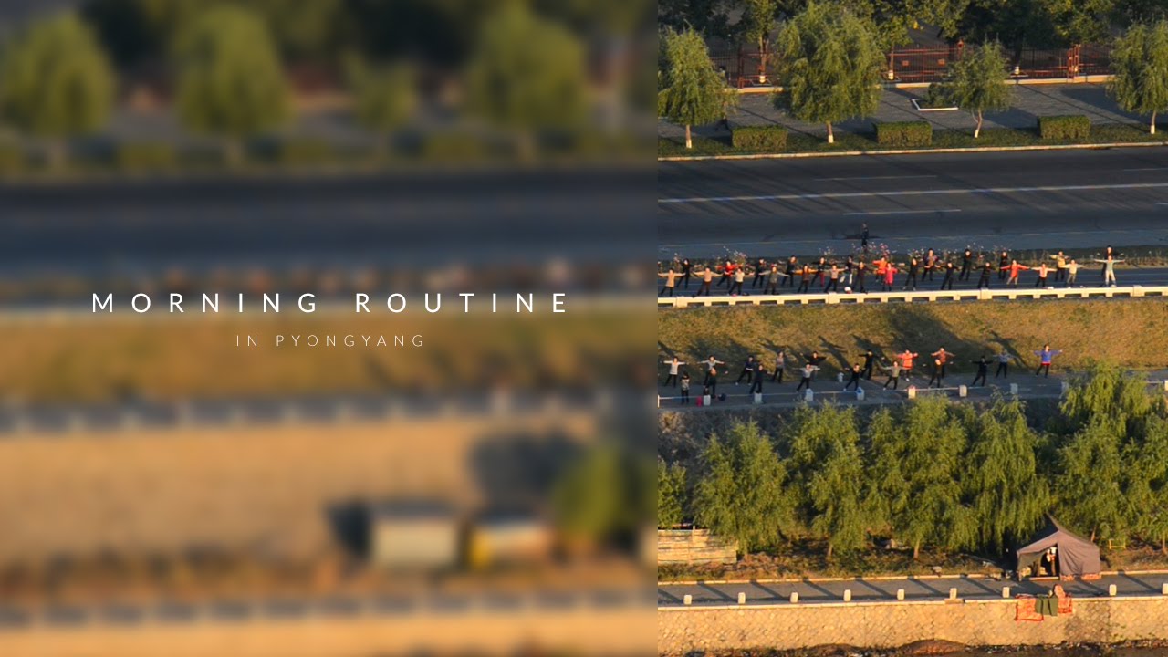 Morning Routine in Pyongyang City - YouTube