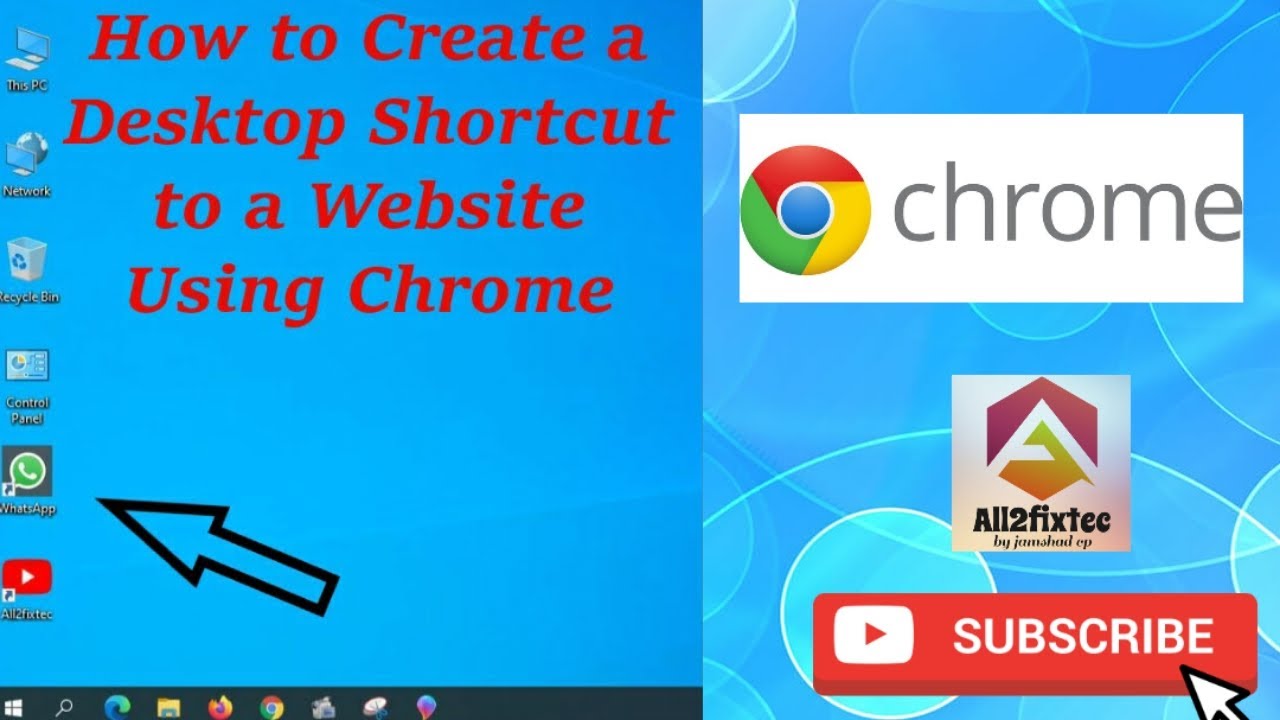 How To Create A Desktop Shortcut To A Website Using Chrome Works On how-to-create-a-desktop-shortcut-to-a-website-using-chrome-works-on