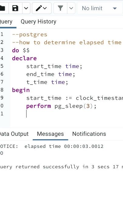 Postgres How To Determine Elapsed Time For A Given Process Postgres Postgresql Shorts