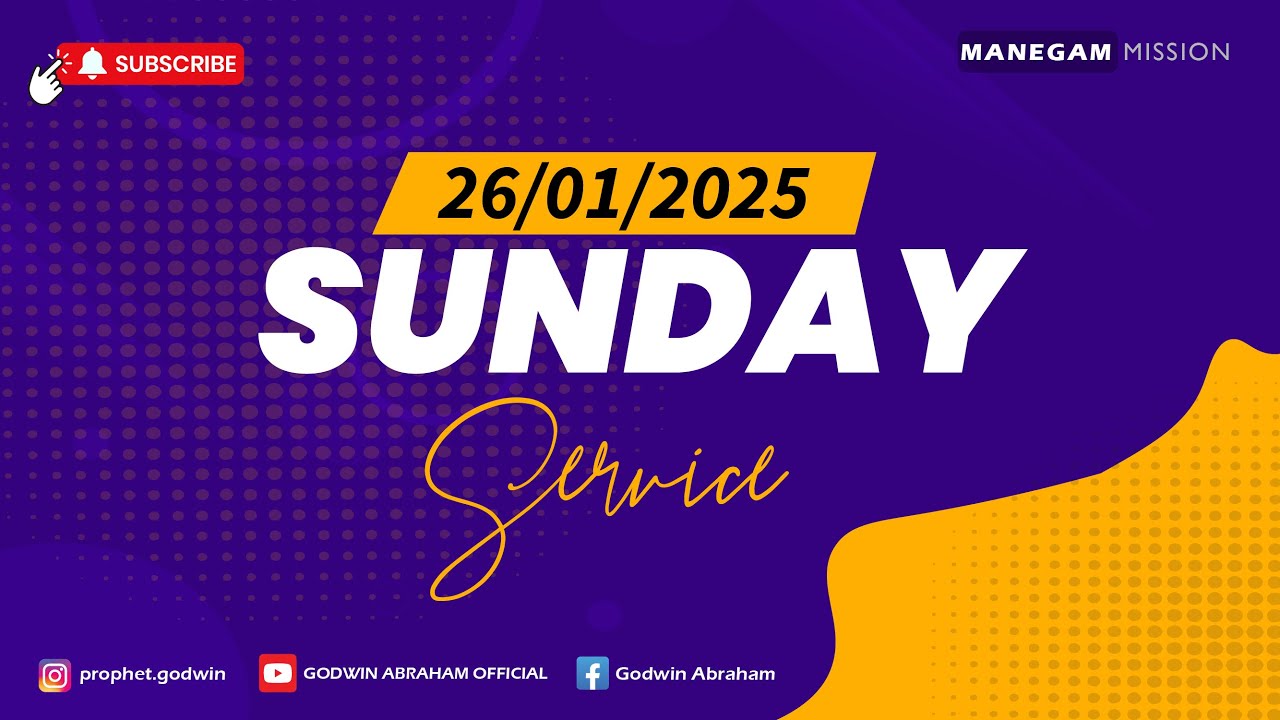 SUNDAY SERVICE | PROPHET.GODWIN | 26 / 01 / 2025 - YouTube