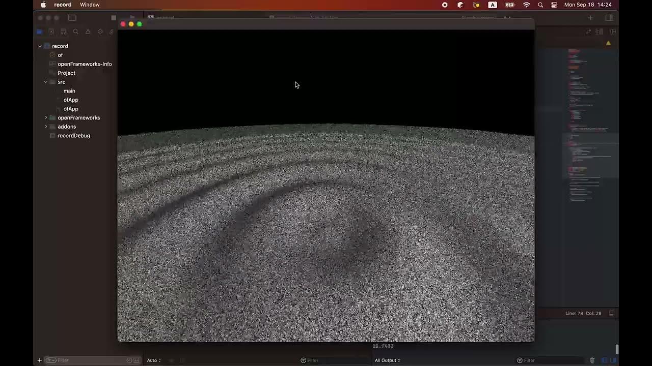 Art coding generate high quality chozubachi on zen garden by openframeworks - YouTube