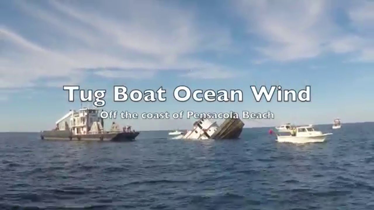 Sinking of the Ocean Wind (Tug Boat) - YouTube