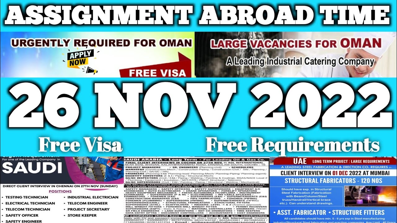 26 Nov P2 | Assignment Abroad Time | Abroad times newspaper | Dubai Job ...