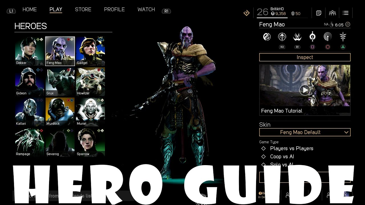Paragon In Depth Hero Guide - Feng Mao The Ferocious Fighter (Gameplay ...