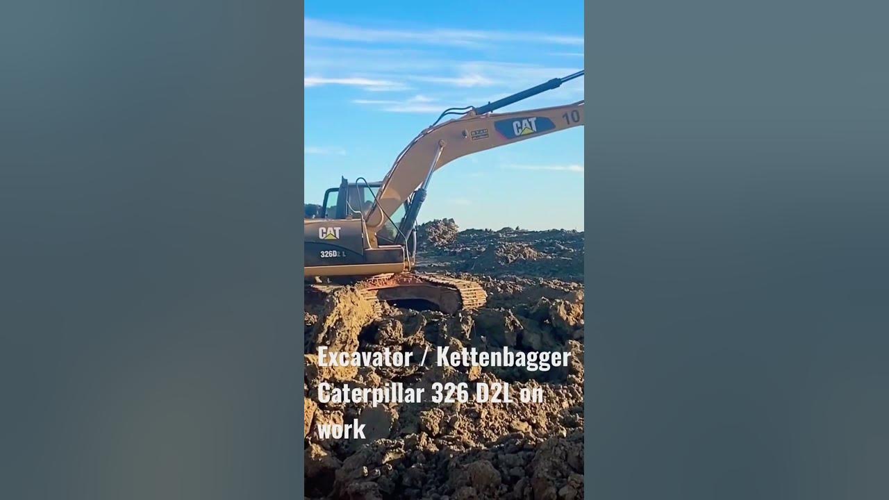 Excavator Kettenbagger Caterpillar 326 D2l On Work Youtube