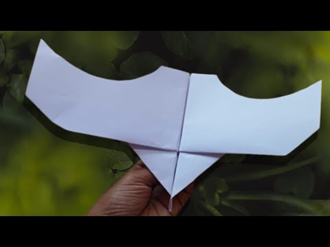 Best paper bat plane | How to make a flying paper bat plane - YouTube