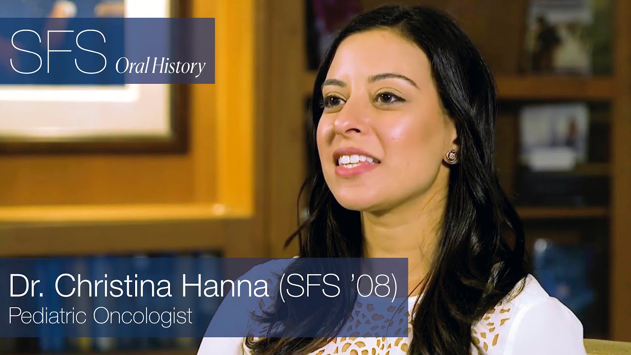 Dr. Christina Hanna (SFS’08) Combines SFS Education with Pediatric ...