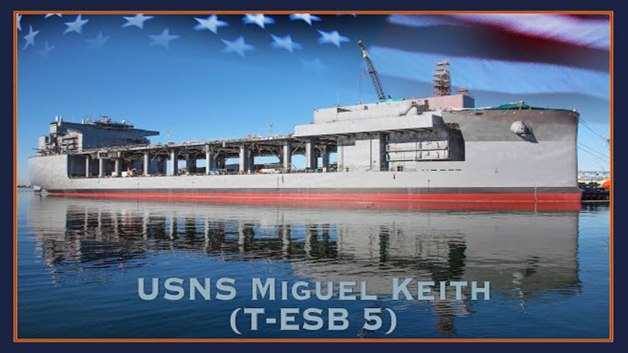 U.S. Navy Commissions Expeditionary Sea Base USNS Miguel Keith ESB 5 ...