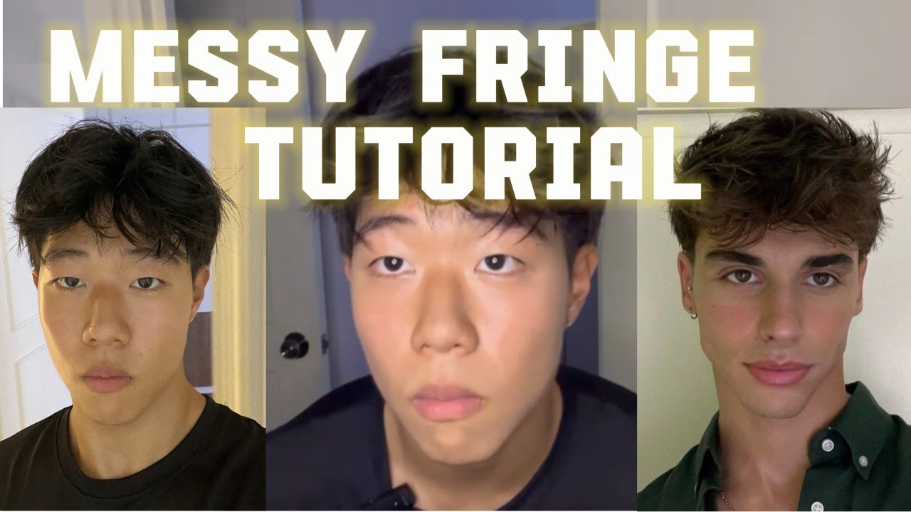 HOW TO STYLE A MESSY FRINGE HAIRSTYLE - YouTube