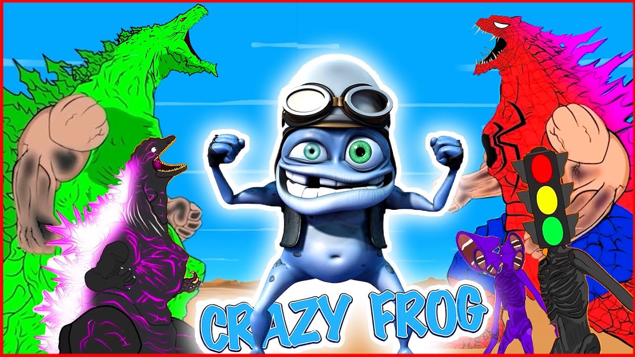 CRAZY FROG || Evolution of GODZILLA Swallow HULK vs Evolution of SHIN ...