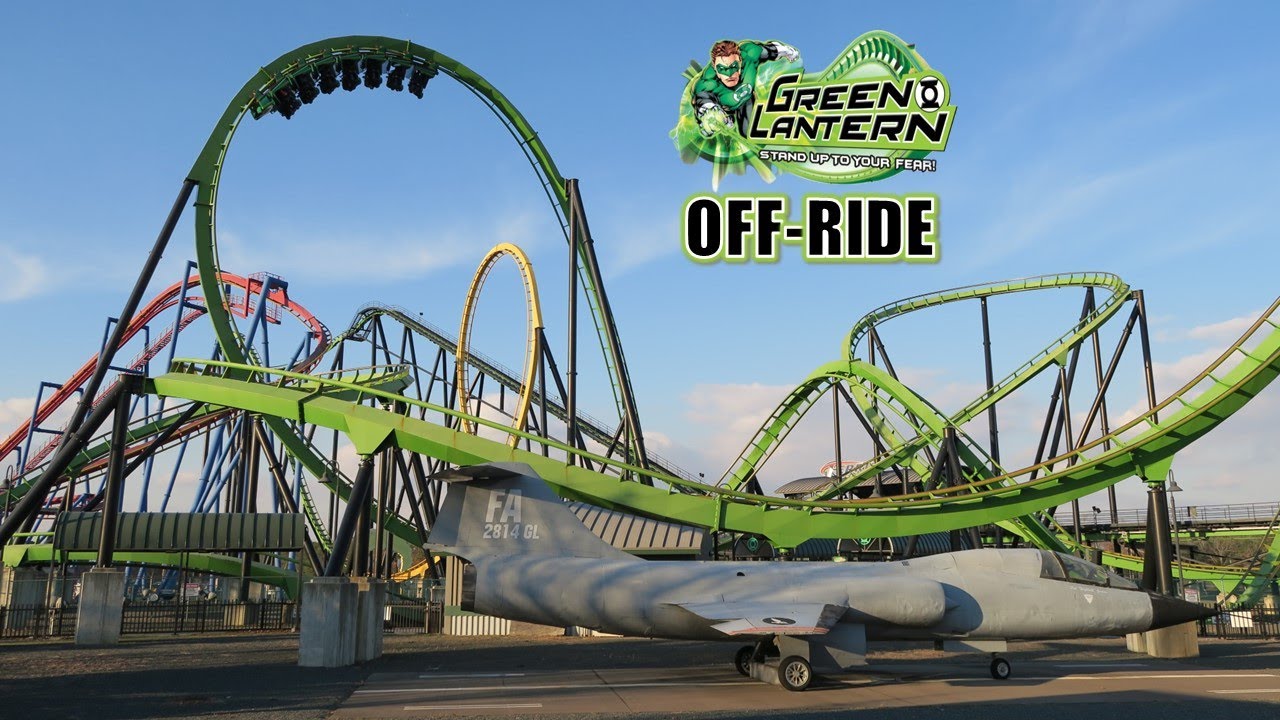 Green Lantern Off-Ride Footage, Six Flags Great Adventure B&M Stand-Up ...