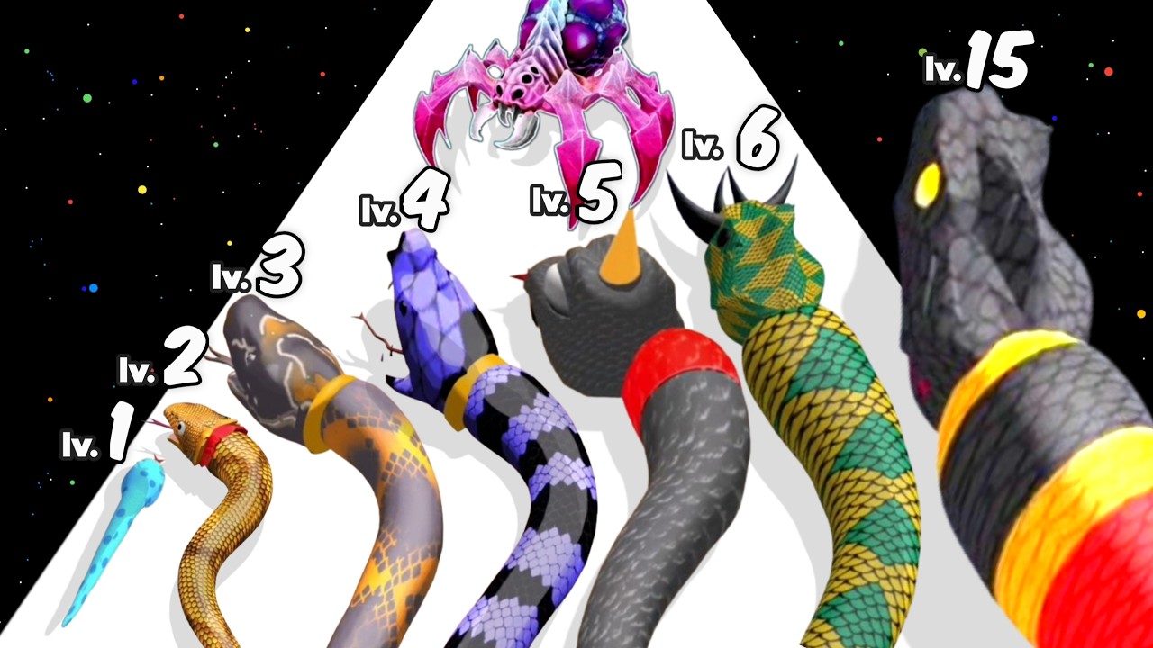 Snake Evolution Run 3D - Level Up Satisfying ASMR Gameplay (INSECT EVOLUTION RUN) - YouTube