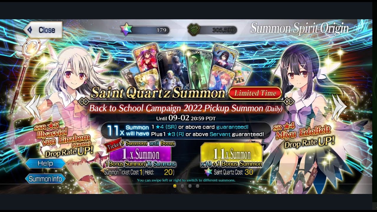 Fgo Na Back To School Campaign Summons Youtube