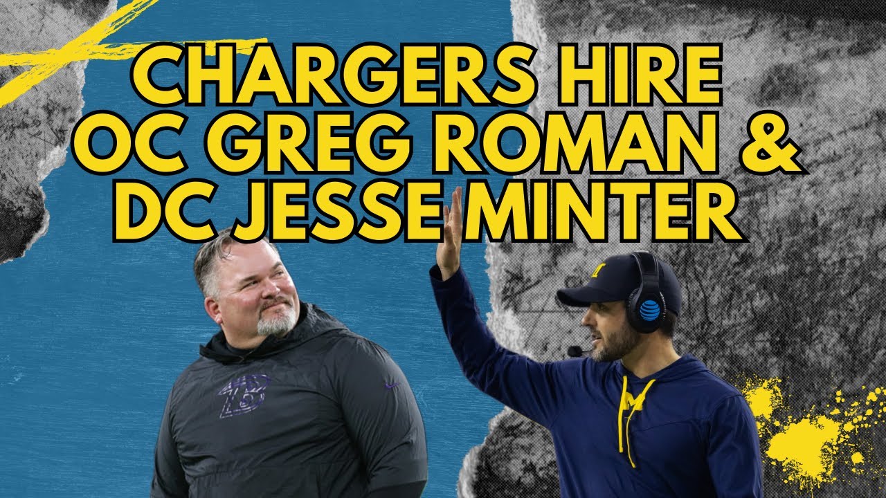 Chargers Hire OC Greg Roman & DC Jesse Minter - YouTube