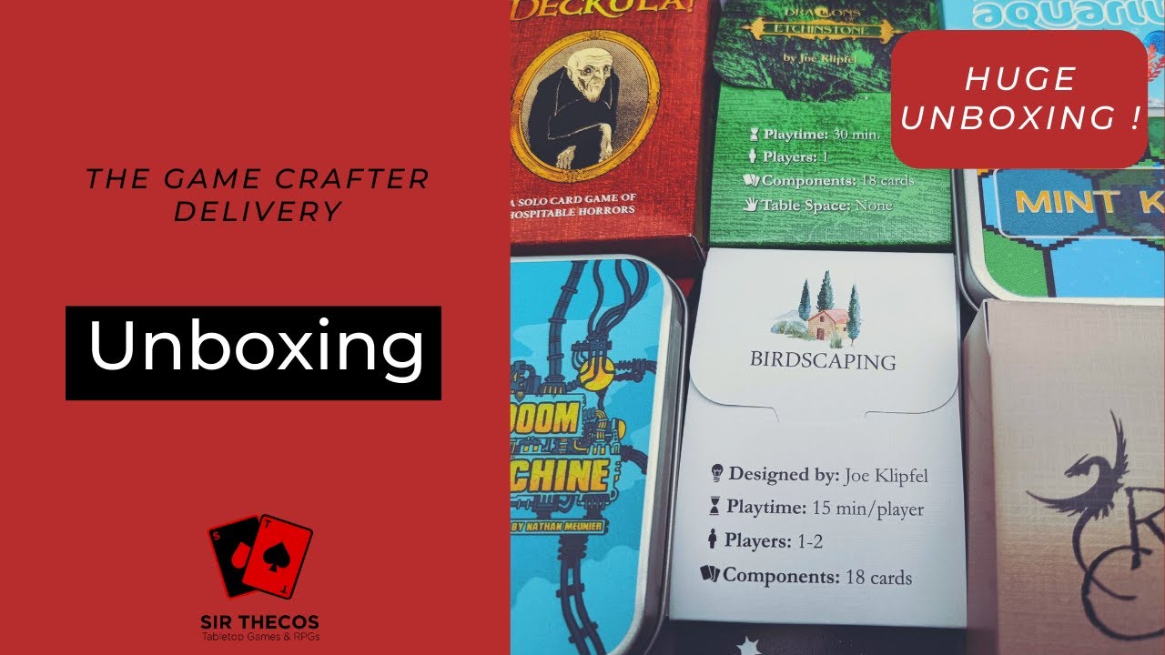 Huge Game Crafter Unboxing - YouTube