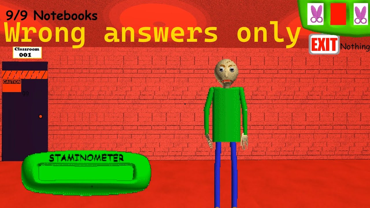 Baldi's failed new school opening pre-release 666 Story mode Wrong ...
