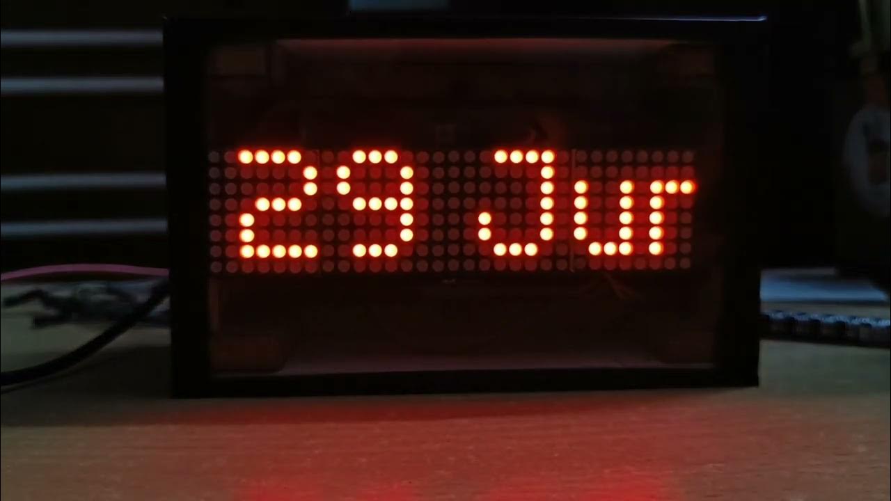 Arduino Led Dot Matrix Clock. - YouTube