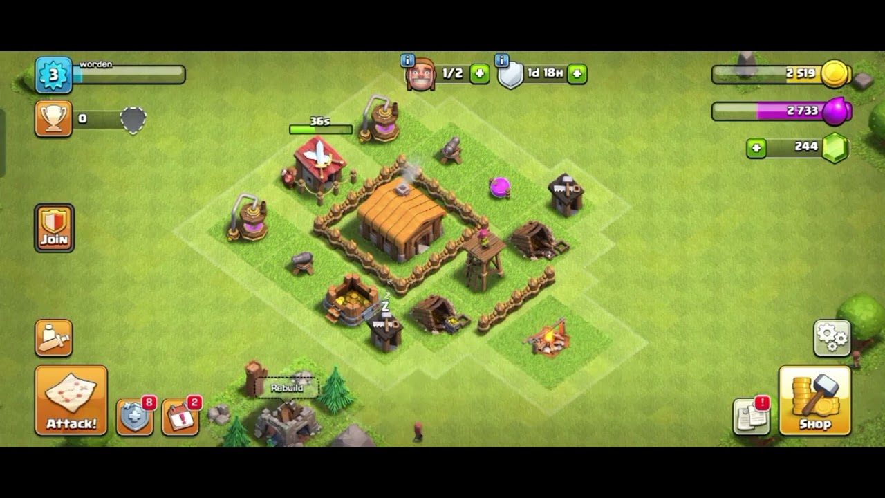 coc level 2 twon making | safest bess | COC mobile | coc eSports | #coc ...