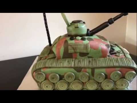 Fat Rabbit Bakery : Tank Cake - YouTube