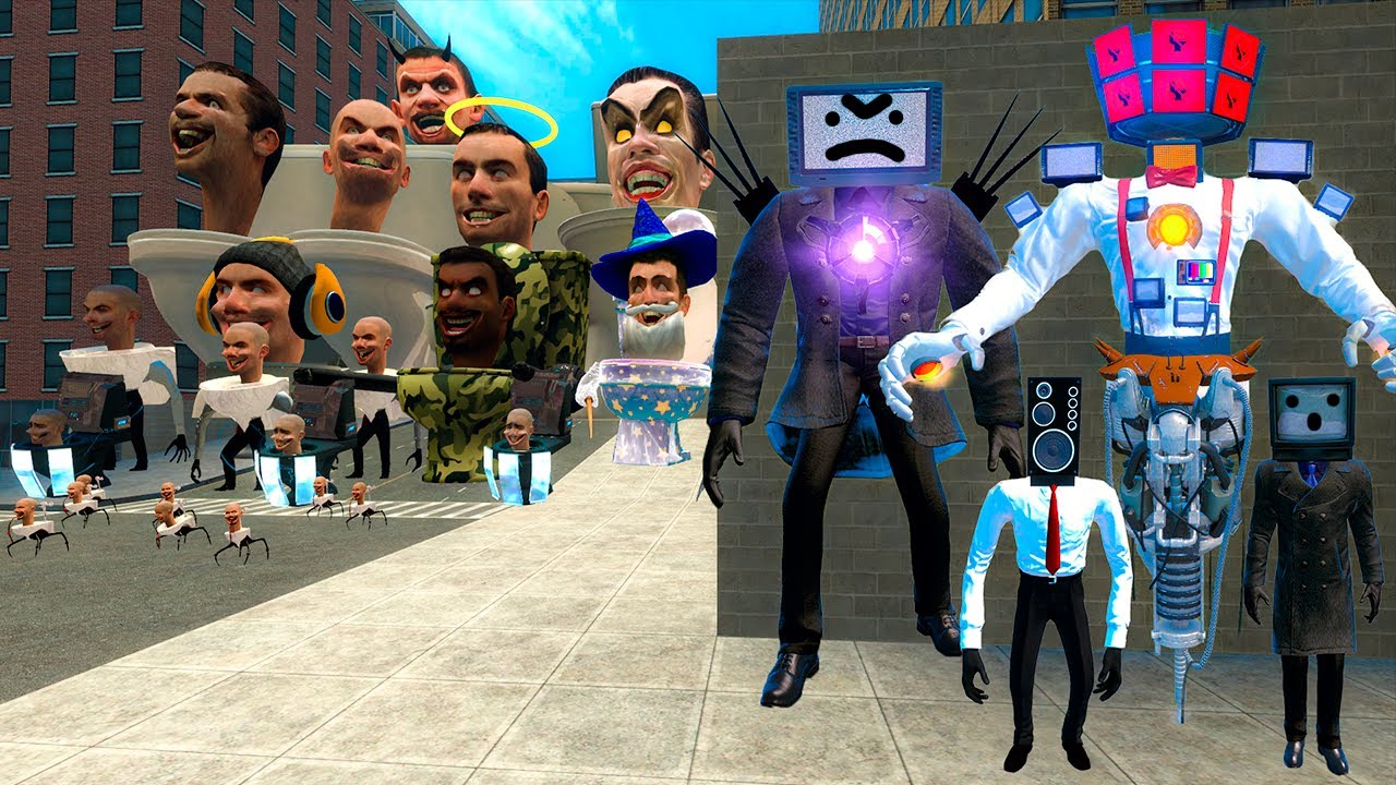 ULTIMATE MECHA TV MAN AND TV MAN BOSSES set up an ambush for ALL NEW ...