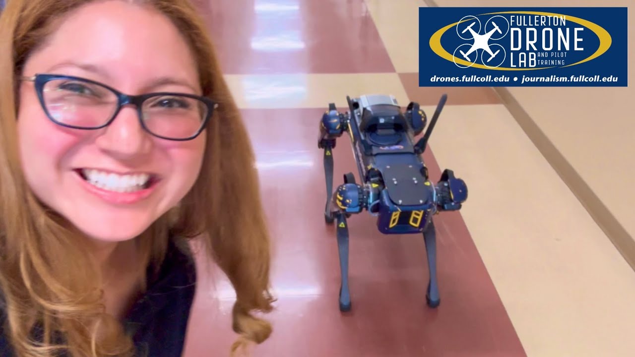 Boston Dynamics Robot Dog at Fullerton College - YouTube