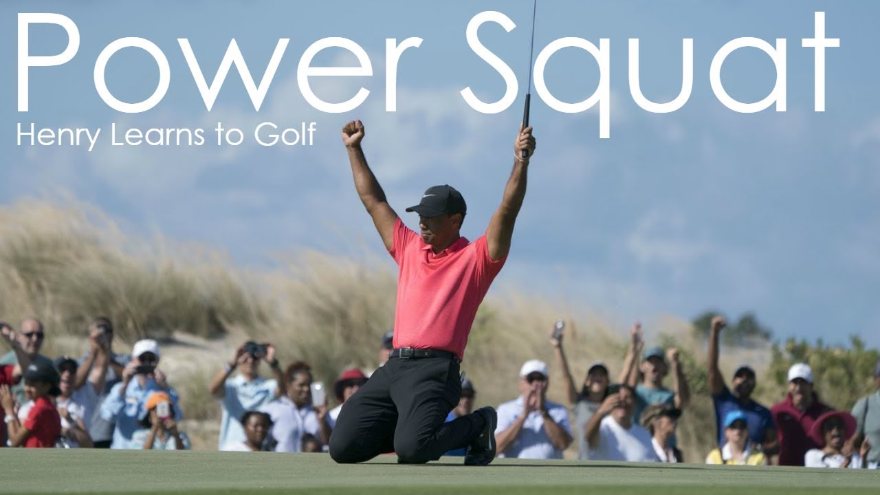 Tiger Woods Swing: Power Squat - YouTube
