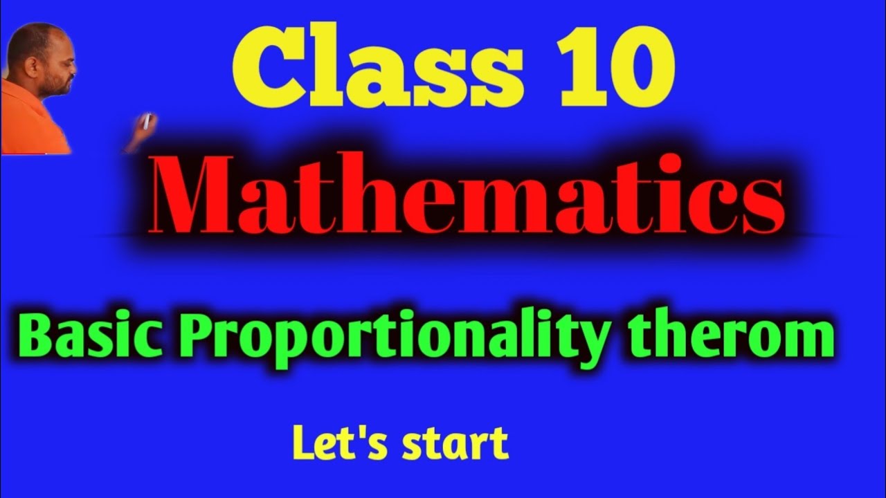 Class 10 | Mathematics| Basic proportionality theorem | Toppers Class ...