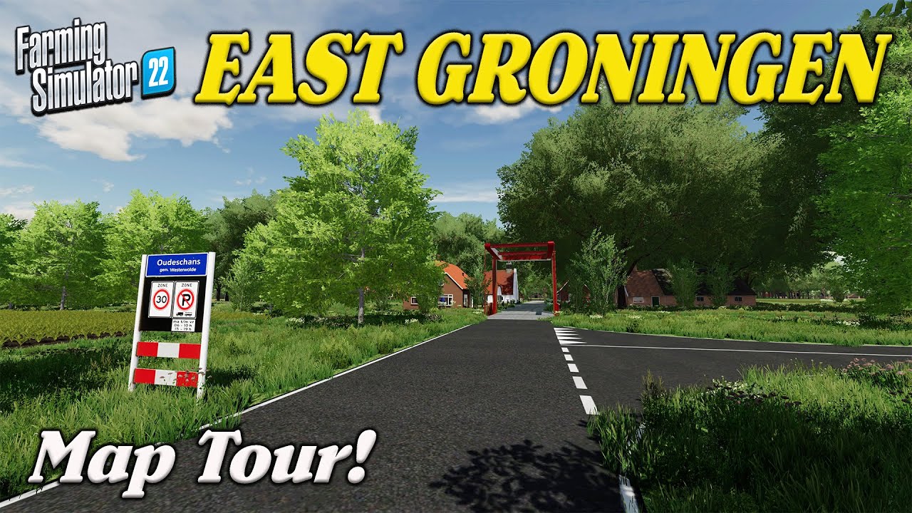 “EAST GRONINGEN” FS22 MAP TOUR! | NEW DUTCH MOD MAP! | Farming ...
