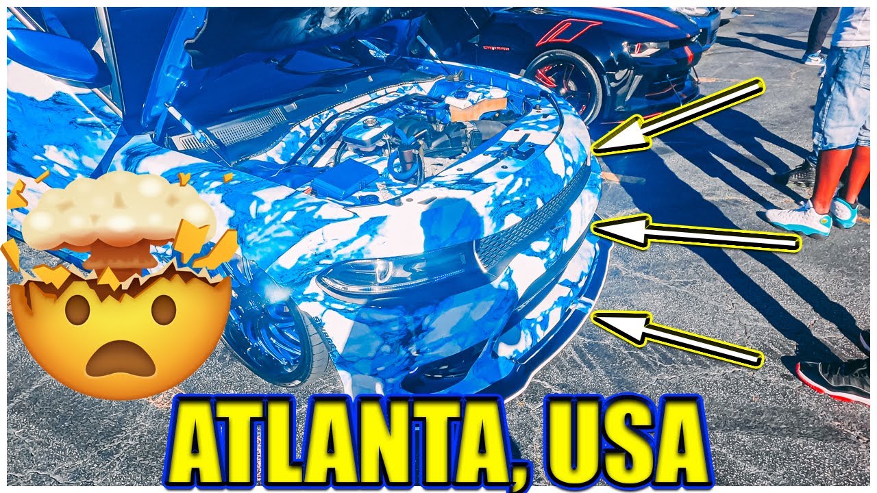 ATLANTA POLICE brought out the TOW TRUCKS to tow multiple DODGE CHARGER ...