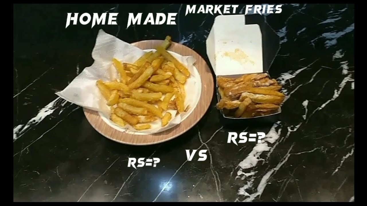 home made fries cost vs market fries - YouTube