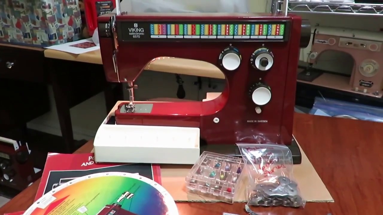 Viking 6570 RED Beautiful machine needs Repair - YouTube