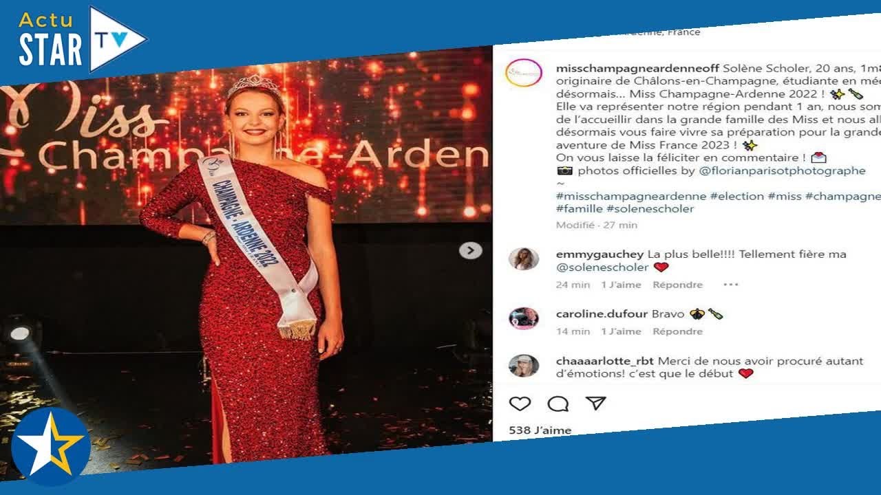 Miss France 2023 : découvrez Solène Scholer, la sublime Miss Champagne ...