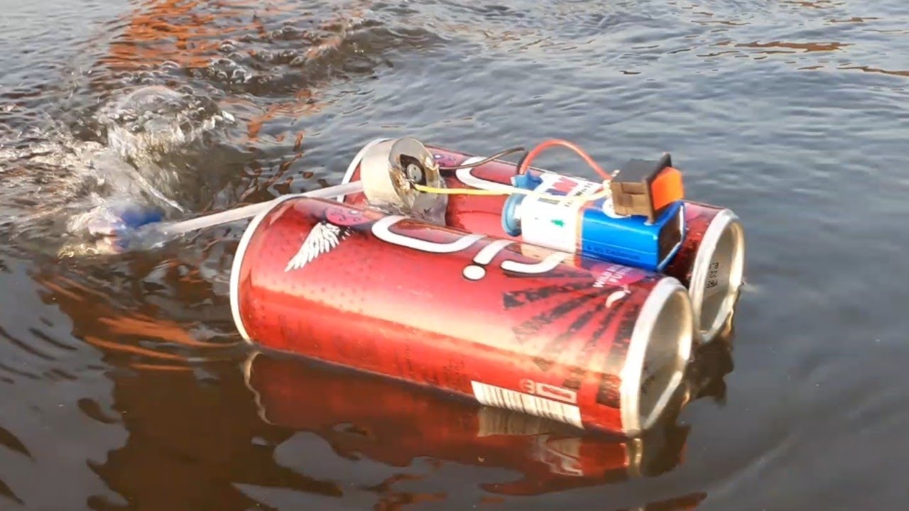 How to make simple fast water Boat. DIY TIN. Model Boat. SPEED BOAT OF ...