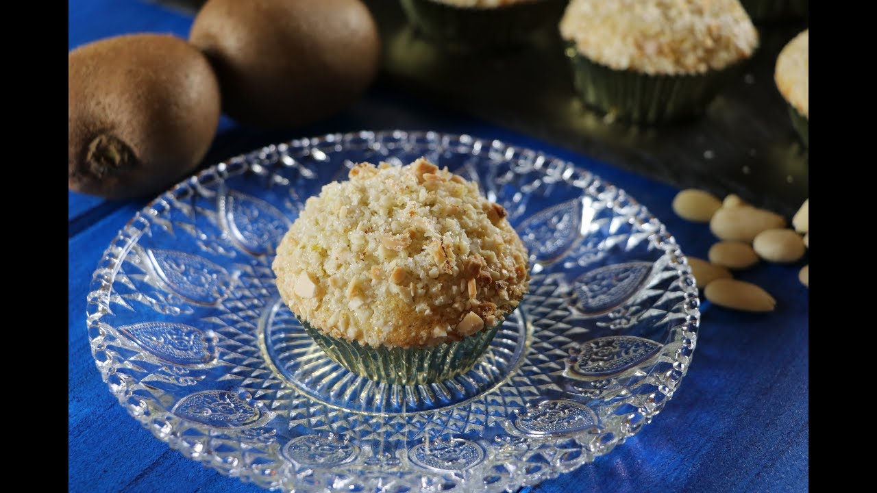 KIWI ALMOND - WATER MUFFINS!!! - YouTube