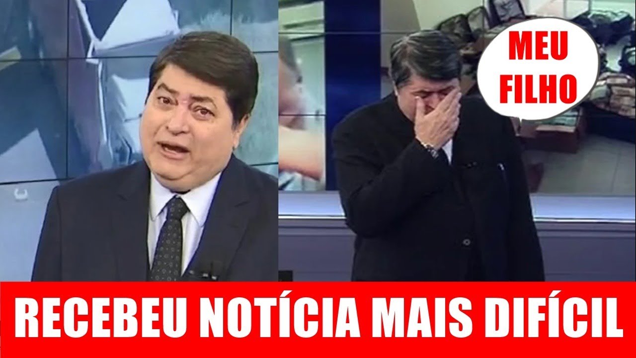 🔴Datena recebe ao vivo NOTÍCIA MAIS DIFÍCIL para um pai: 'MEU FILHO ...