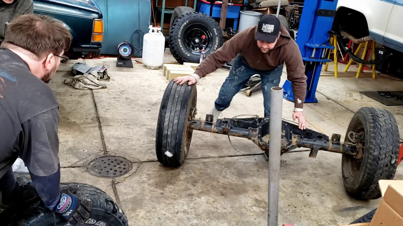 8.8 Rear Axle Swap on Bronco 2 - YouTube