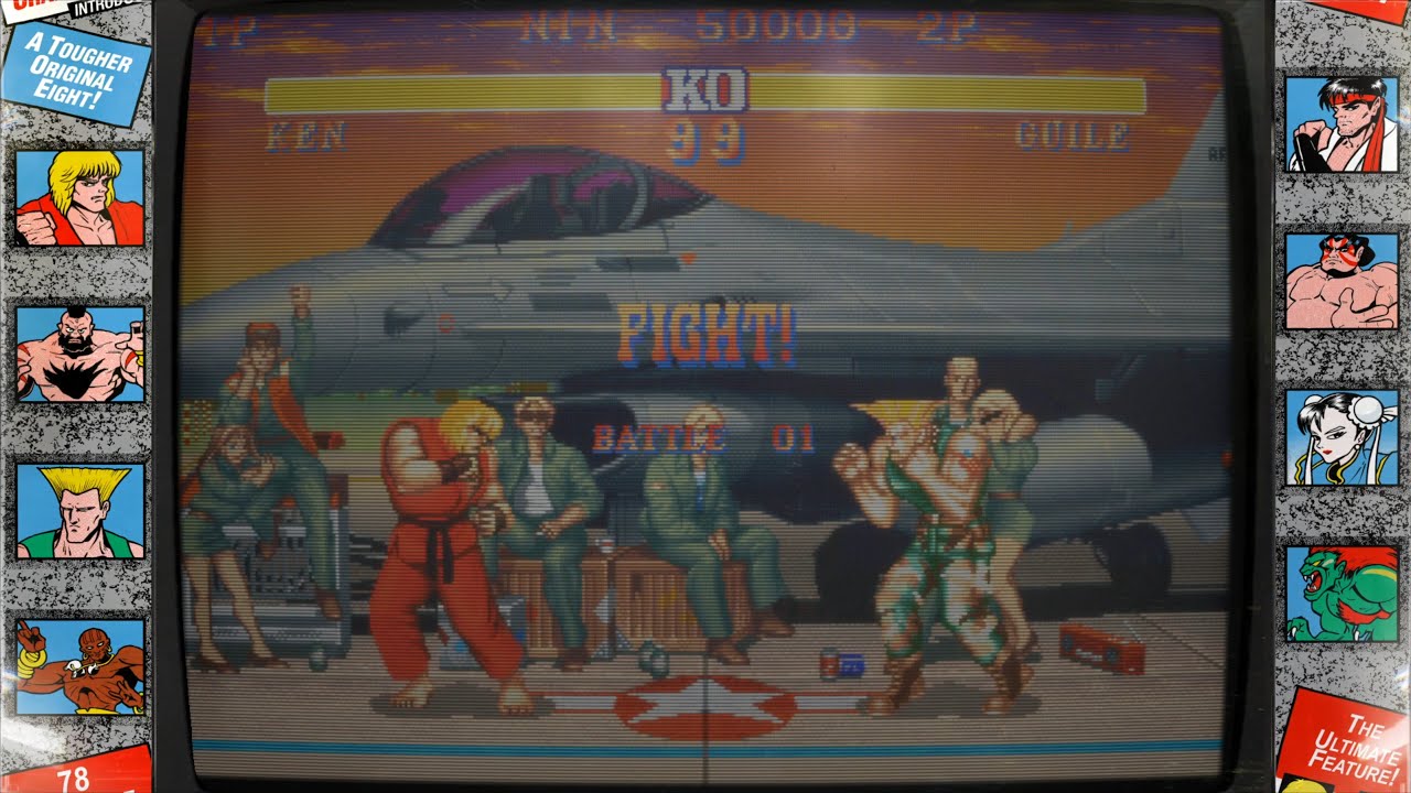 Street Fighter II Champion Edition (realistic old crt monitor and ...