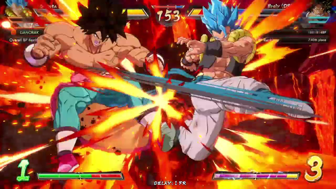 [DBFZ] DRAMATIC FINISH in ranked match Gogeta vs Broly - YouTube