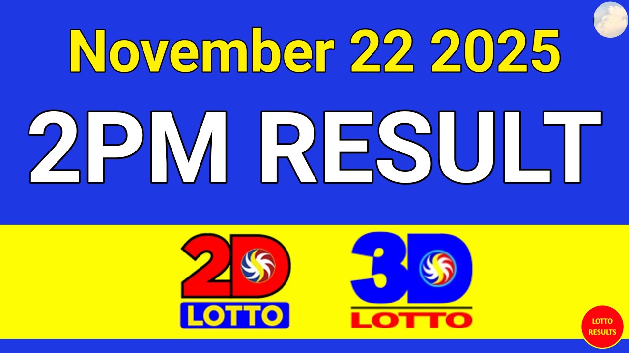 2PM Lotto Result Today November 22, 2025 | Swertres EZ2 #3Dlotto - YouTube