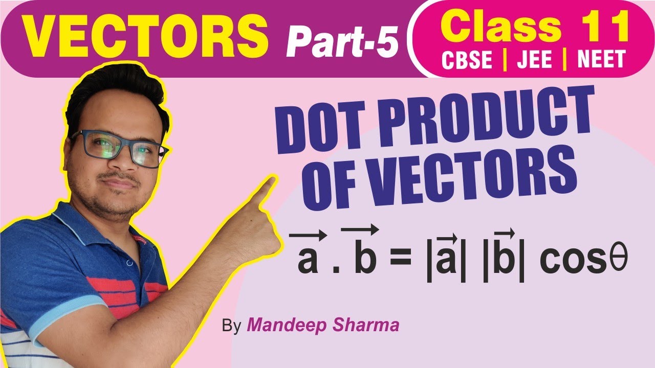 Dot Product of Vectors | Kinematics | Physics Class 11 | CBSE JEE NEET ...